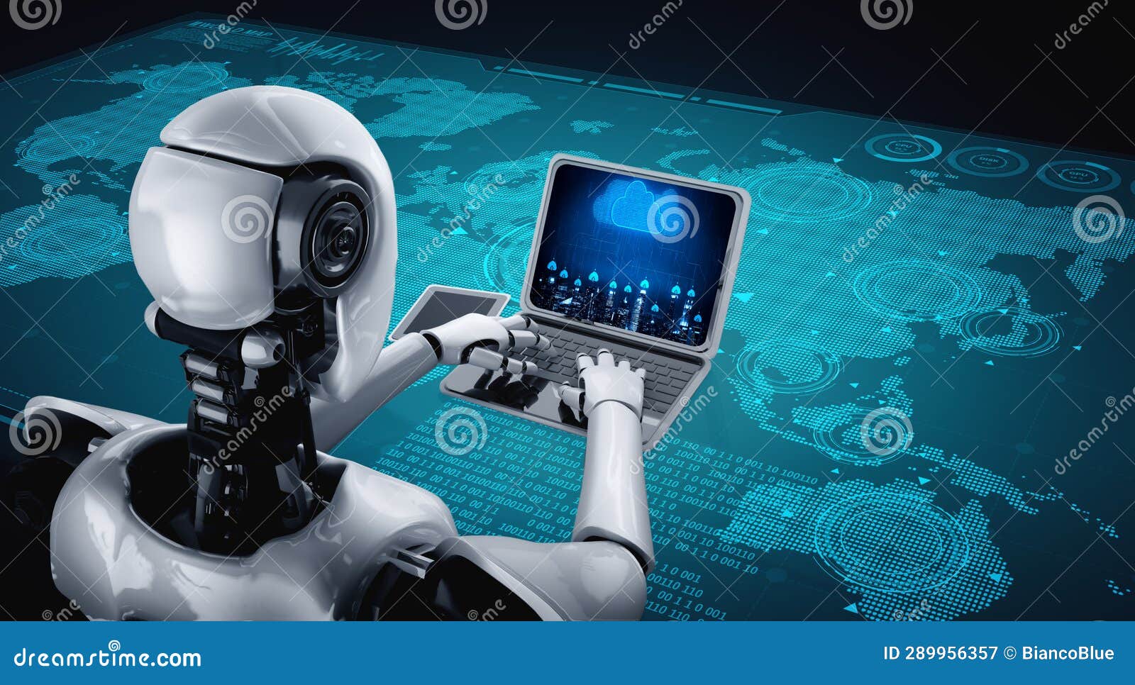 AI Robot with Artificial Intelligence Using Modish Computer Software ...