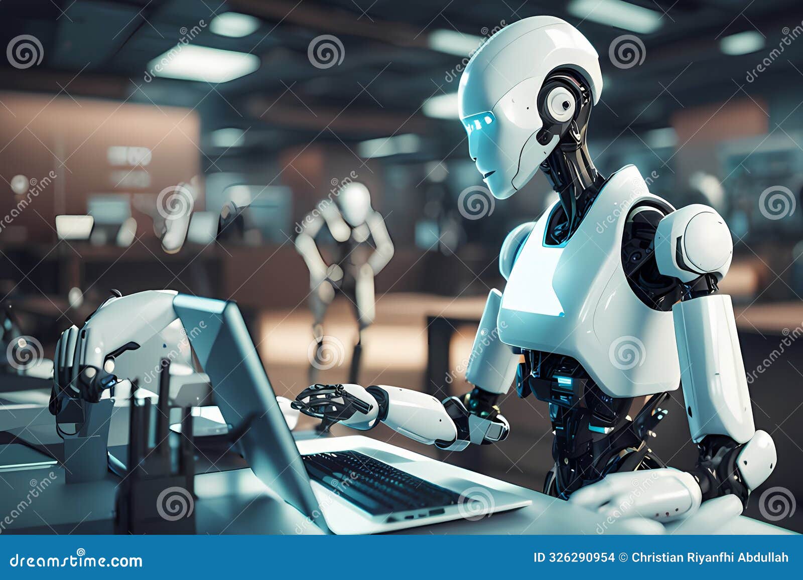AI Robot in Energy Management Systems Stock Illustration - Illustration ...