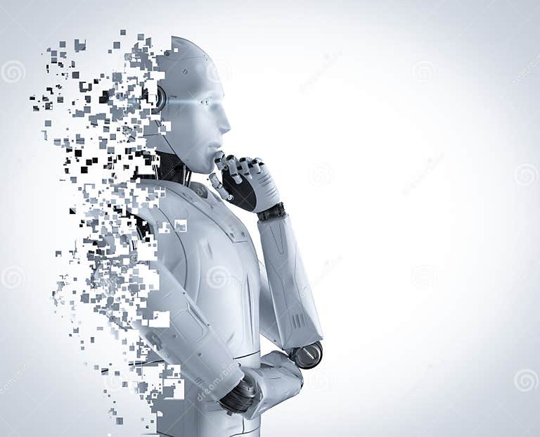 Ai robot explosion stock illustration. Illustration of fracture - 142837023