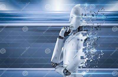 Ai robot explosion stock photo. Image of motion, disintegration - 143470466