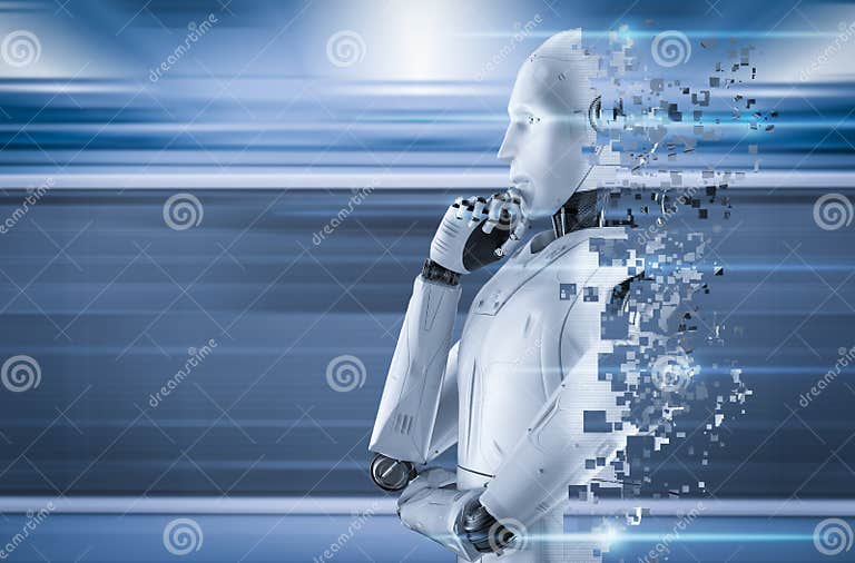 Ai robot explosion stock photo. Image of motion, disintegration - 143470466