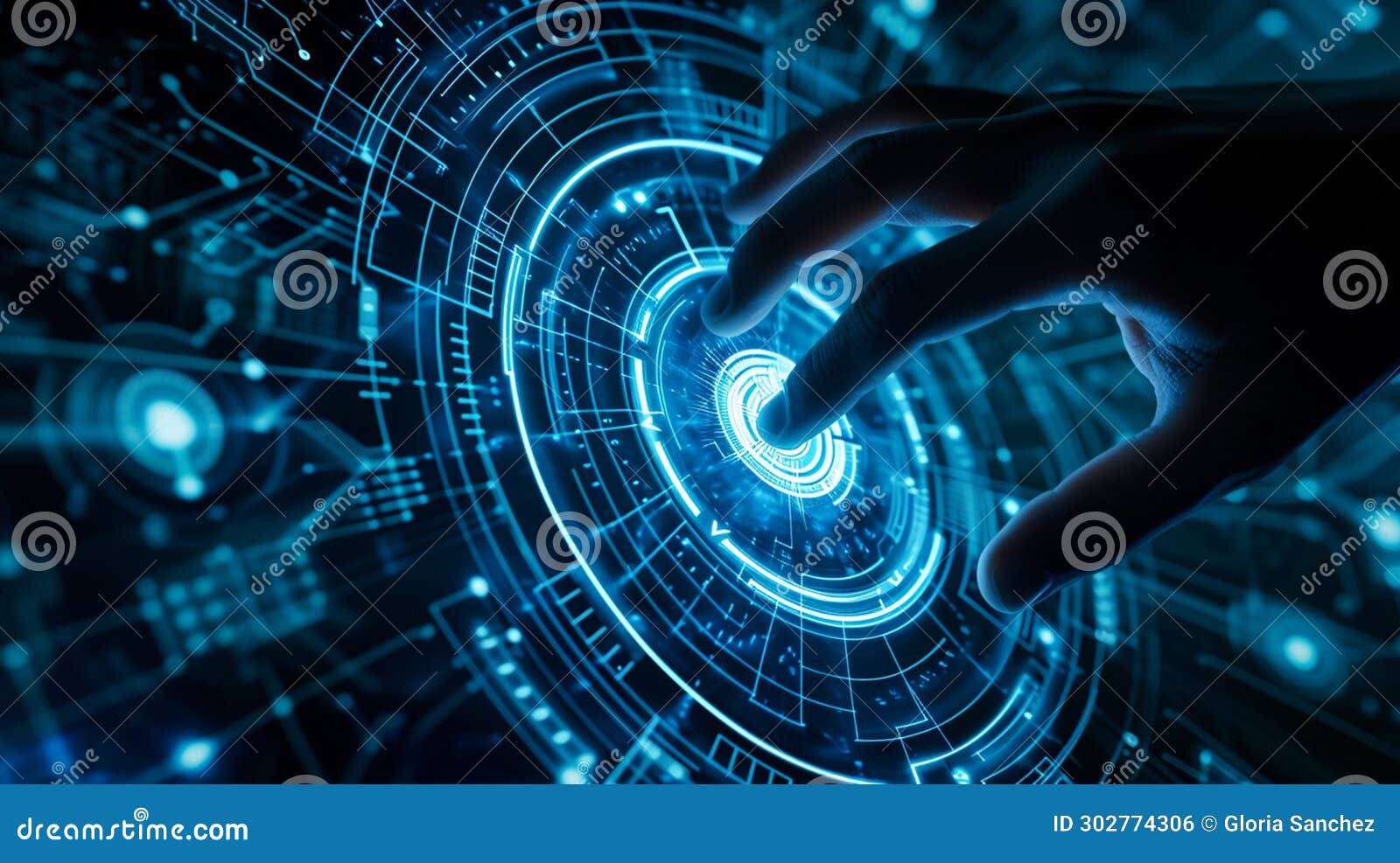 AI Robot and Human Contact in Big Data Network Connection, Data Sharing ...