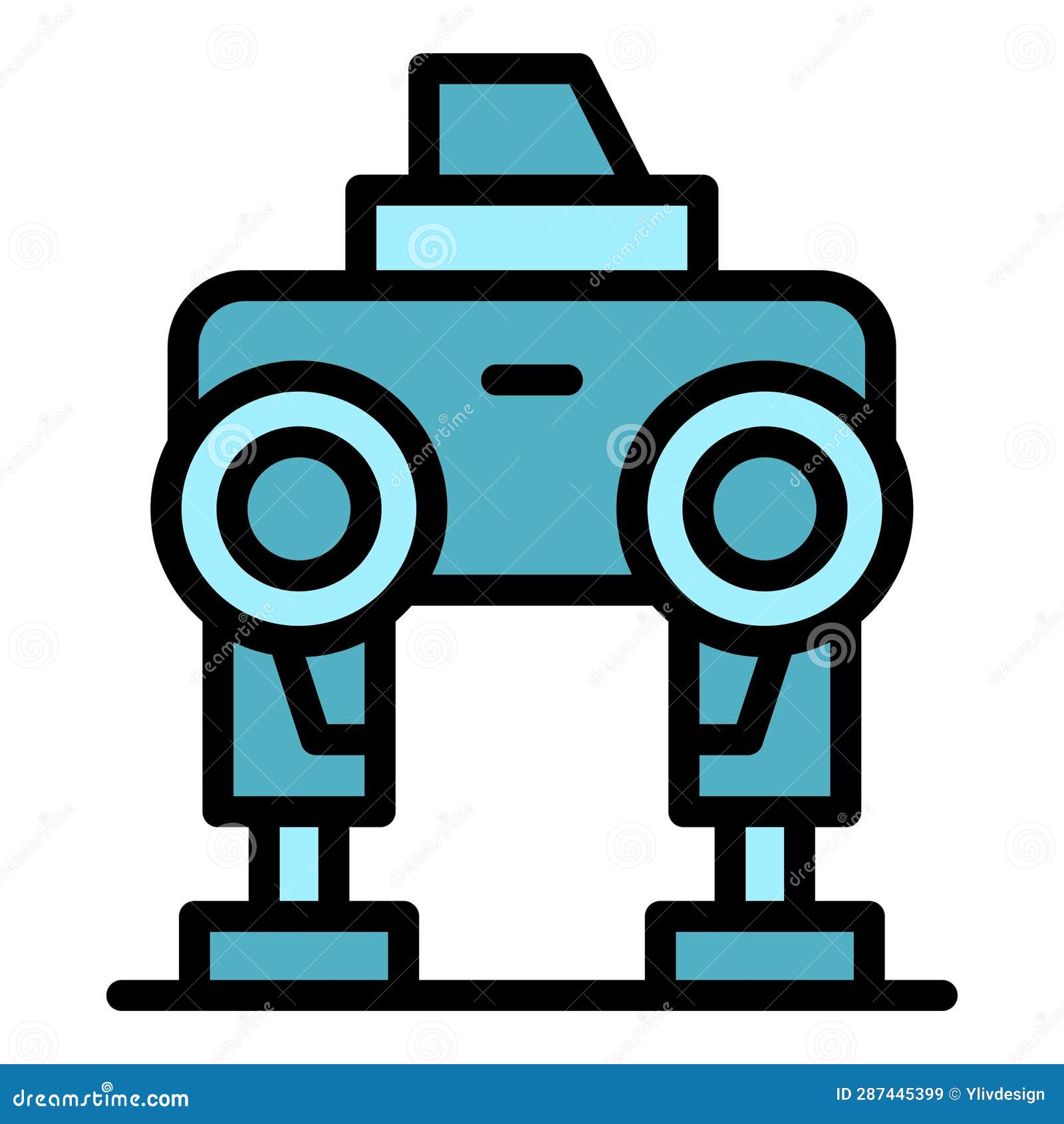 Ai robot icon vector flat stock illustration. Illustration of face ...