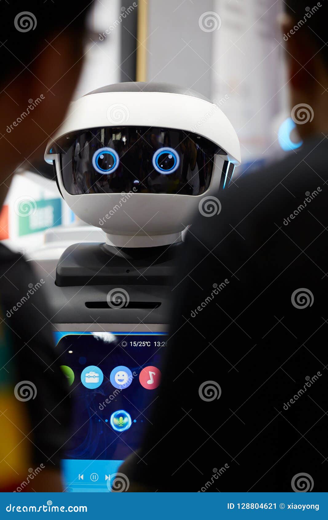 AI Robot Interacting with People Editorial Photo - Image of smart ...