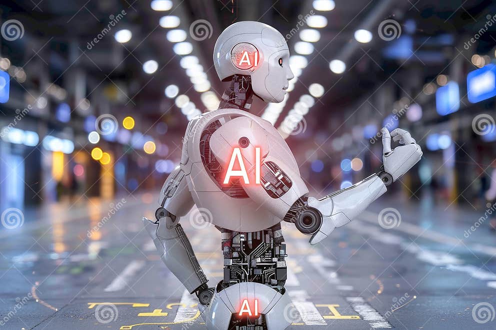 AI Robot Testing Prototype in Laboratory, Modern Technology, Digital ...