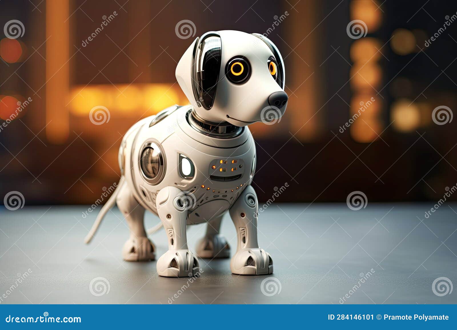 Ai, Robotic Dog. Generative Ai Stock Illustration - Illustration of ...
