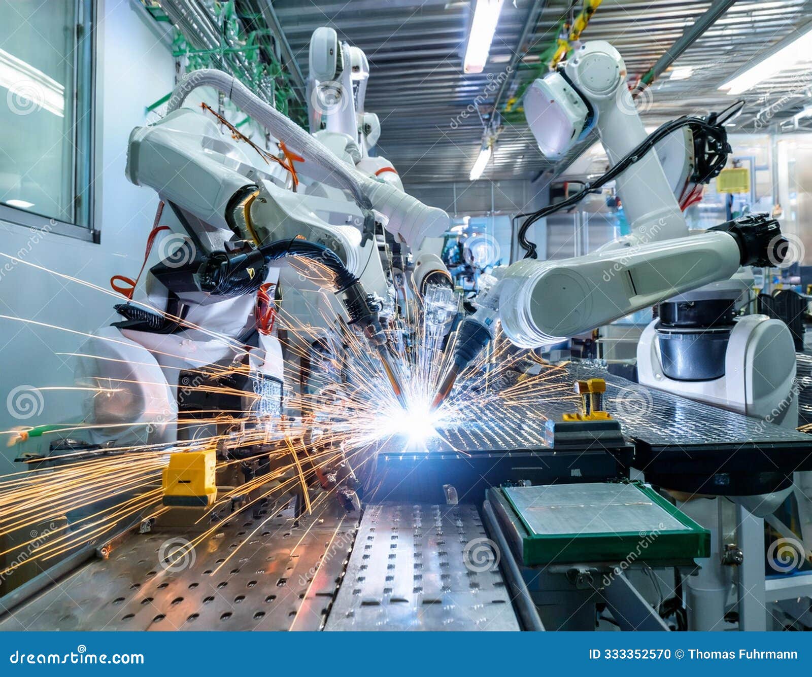 AI Robots And Androids Work With Many Tools In Manufacturing And ...