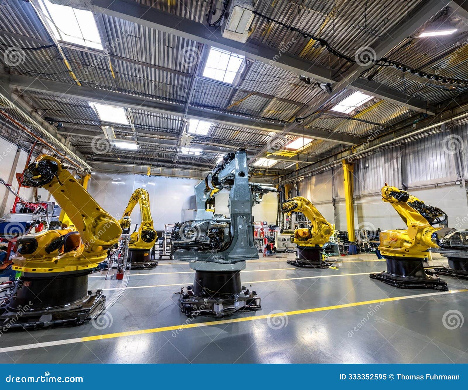 AI Robots And Androids Work With Many Tools In Manufacturing And ...