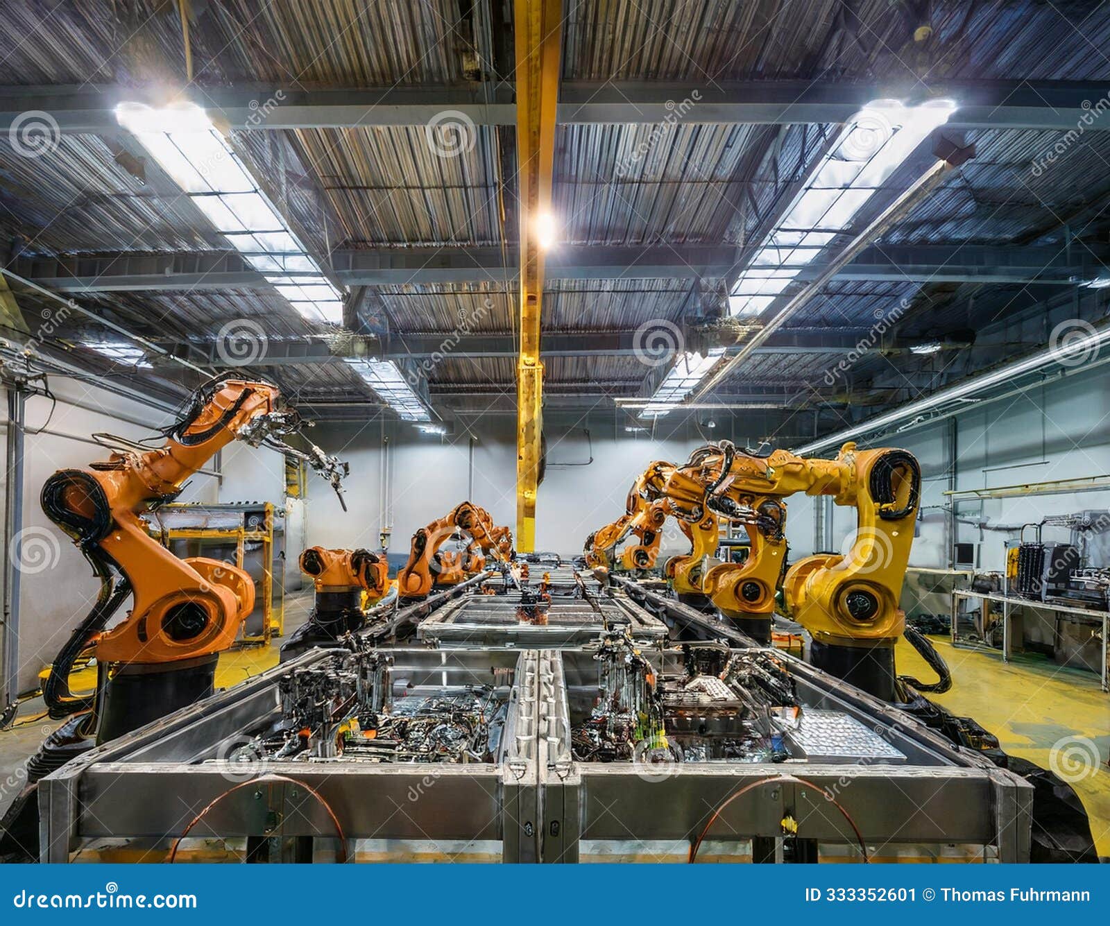 AI Robots And Androids Work With Many Tools In Manufacturing And ...