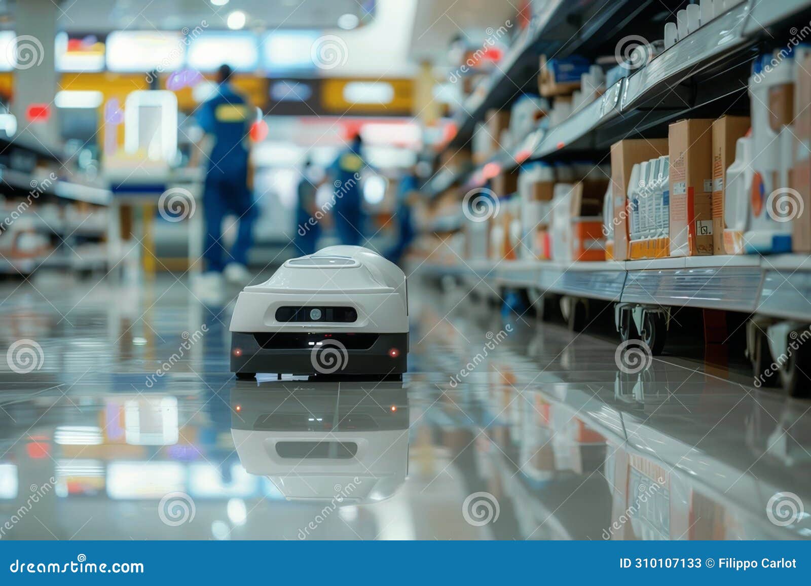AI Robots in Cleaning Service Stock Image - Image of cleaning, robots ...