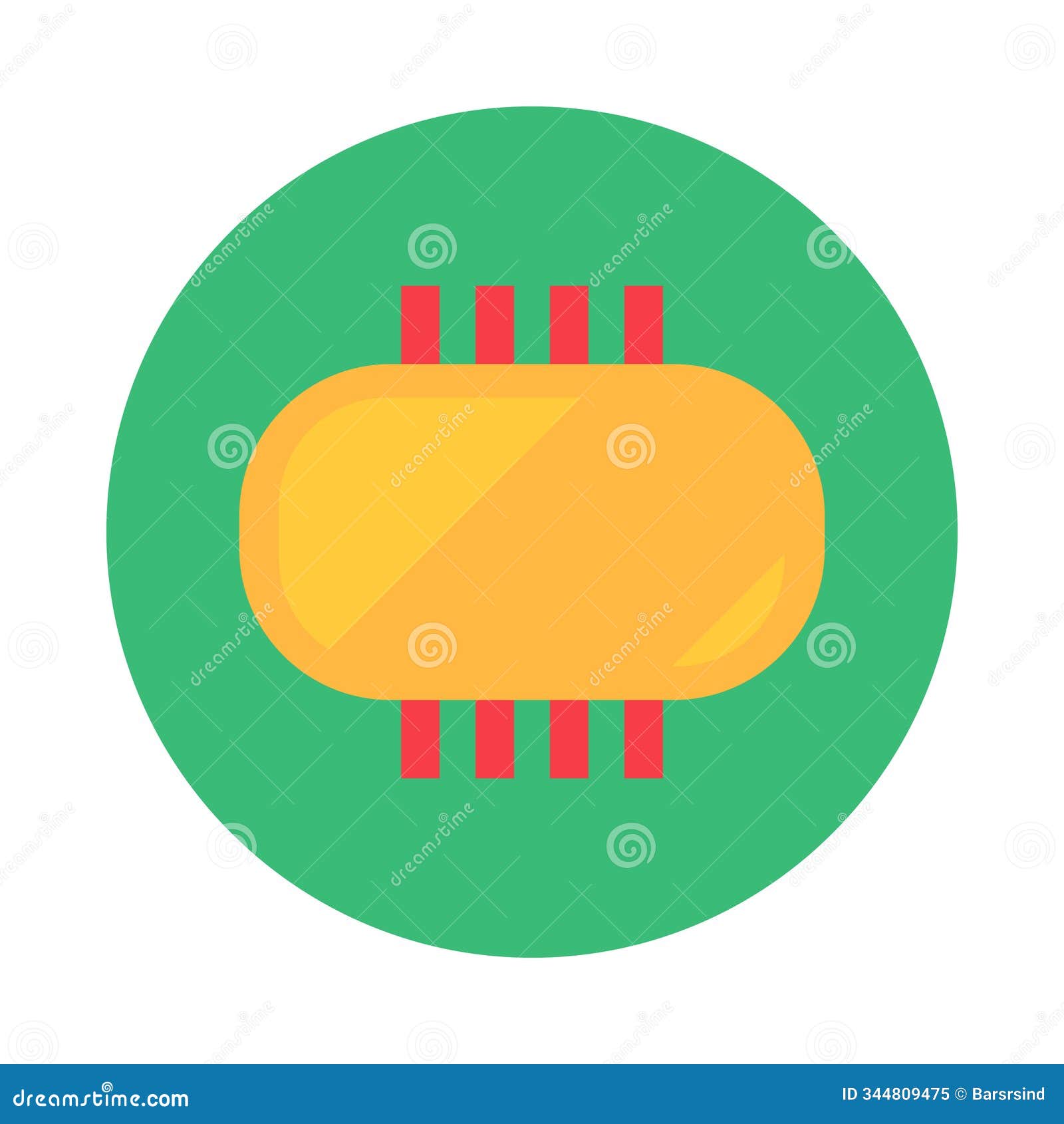 Ai Scheme Round Sticker High Precision Electronic Stock Vector ...