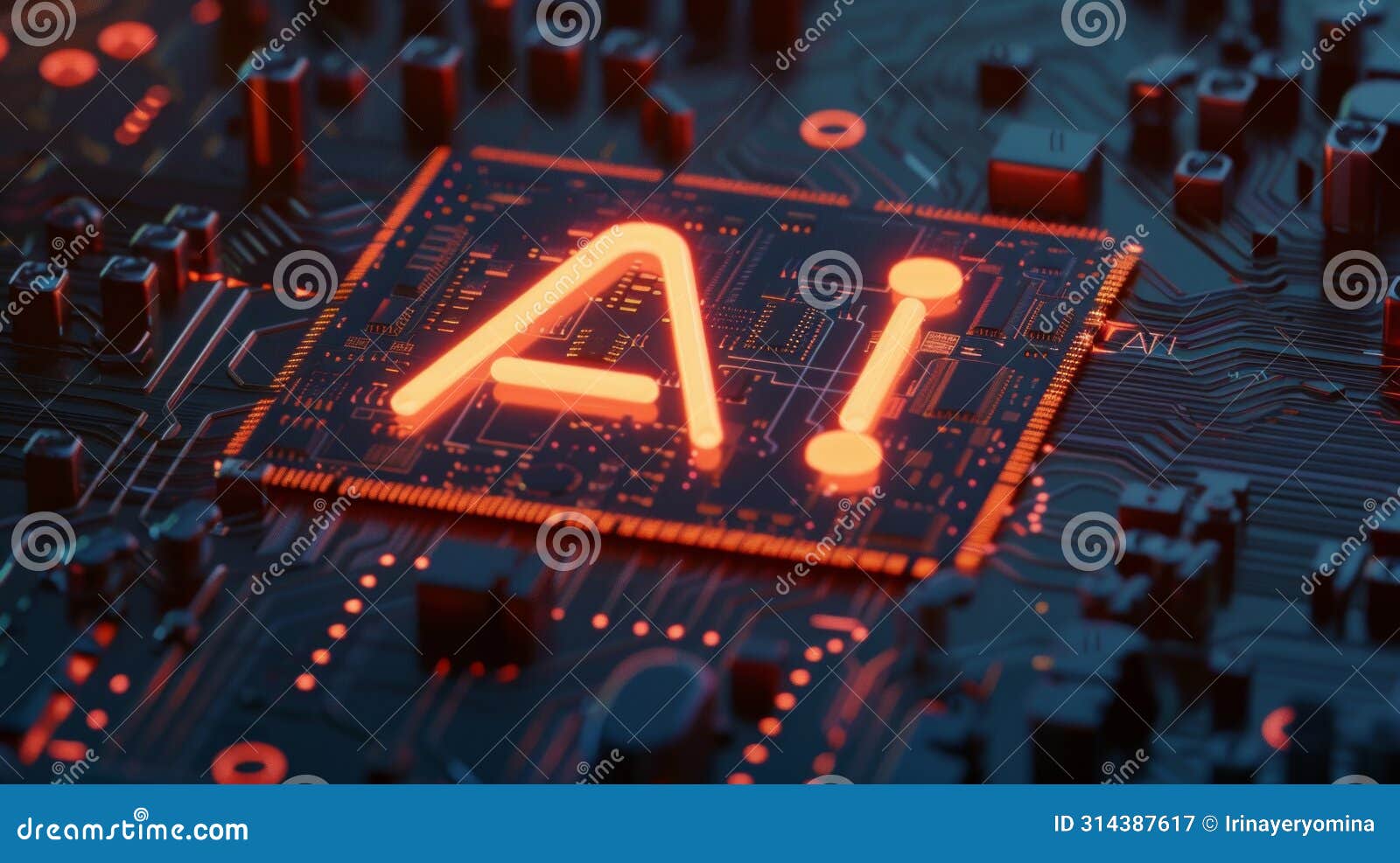 AI Sign on Circuitry: Data Quality Challenges Stock Image - Image of ...