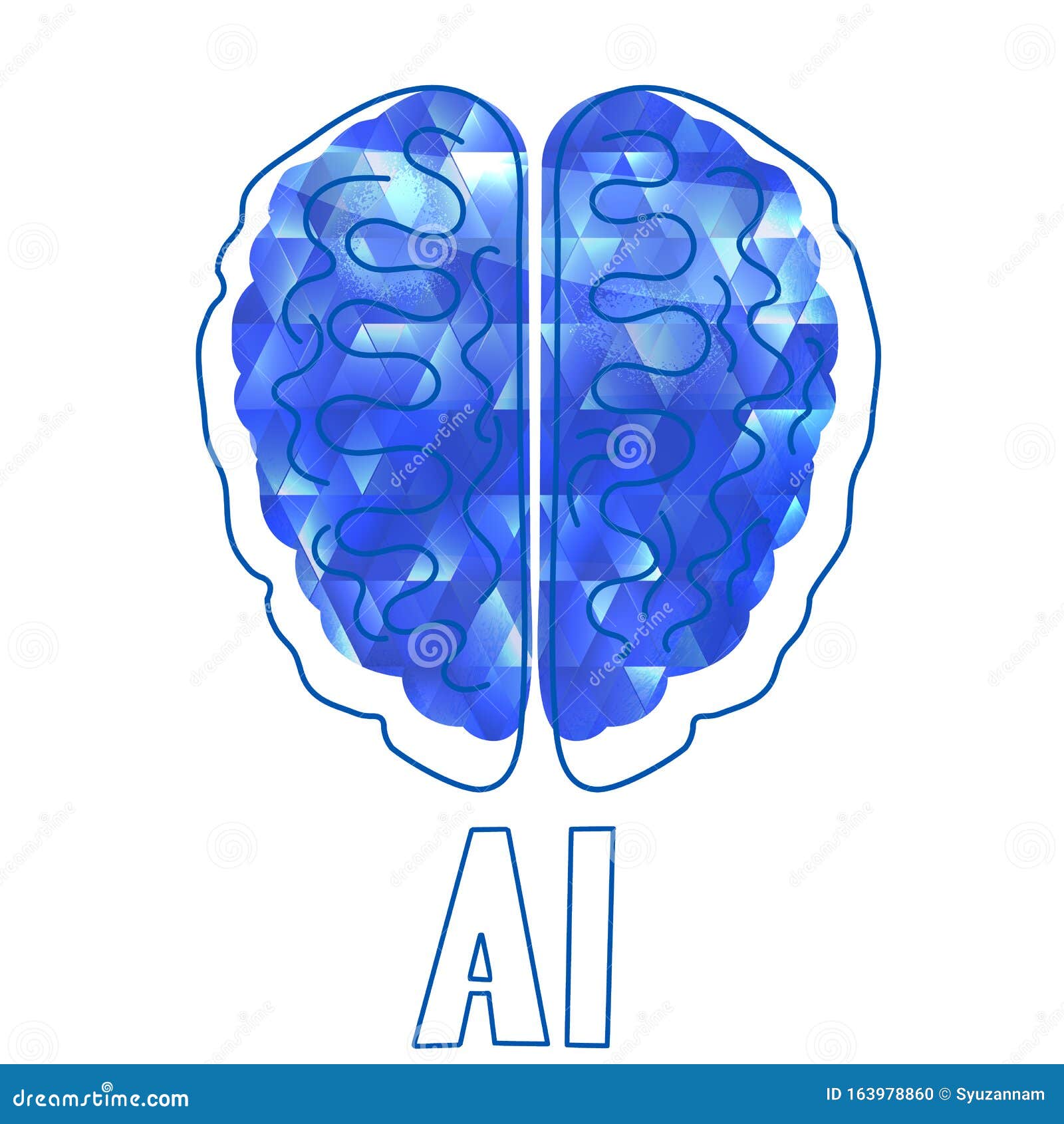 Ai Sign Concept. Vector Simple Color Illustration Stock Vector ...