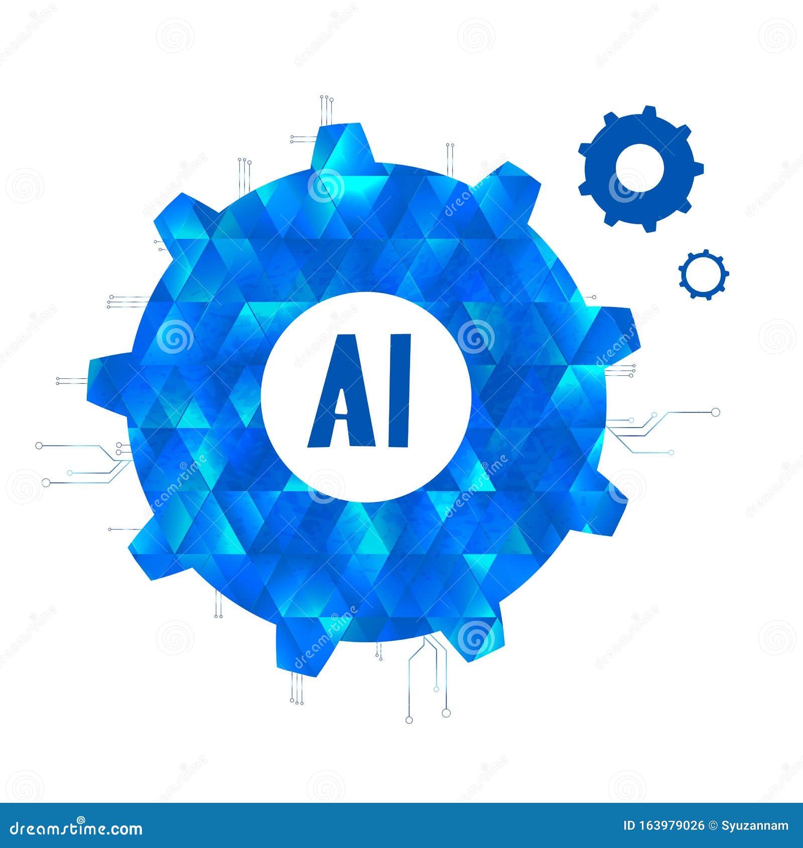 Ai Sign Concept. Vector Simple Color Illustration Stock Vector ...