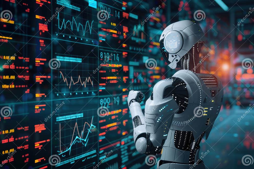 Ai Statistics and Analytics Background Copy Space Stock Image - Image ...