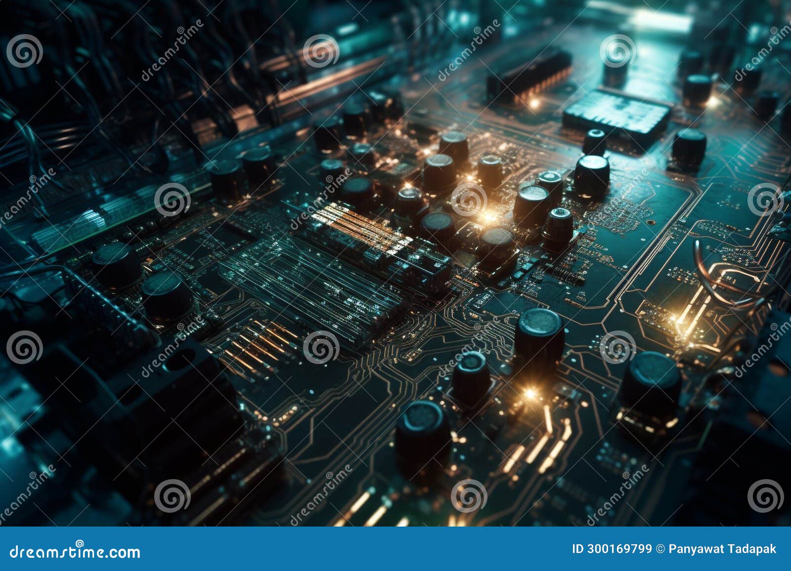 AI Supercomputer Chrome, Insane Level of Detail Throughout Circuitry by ...