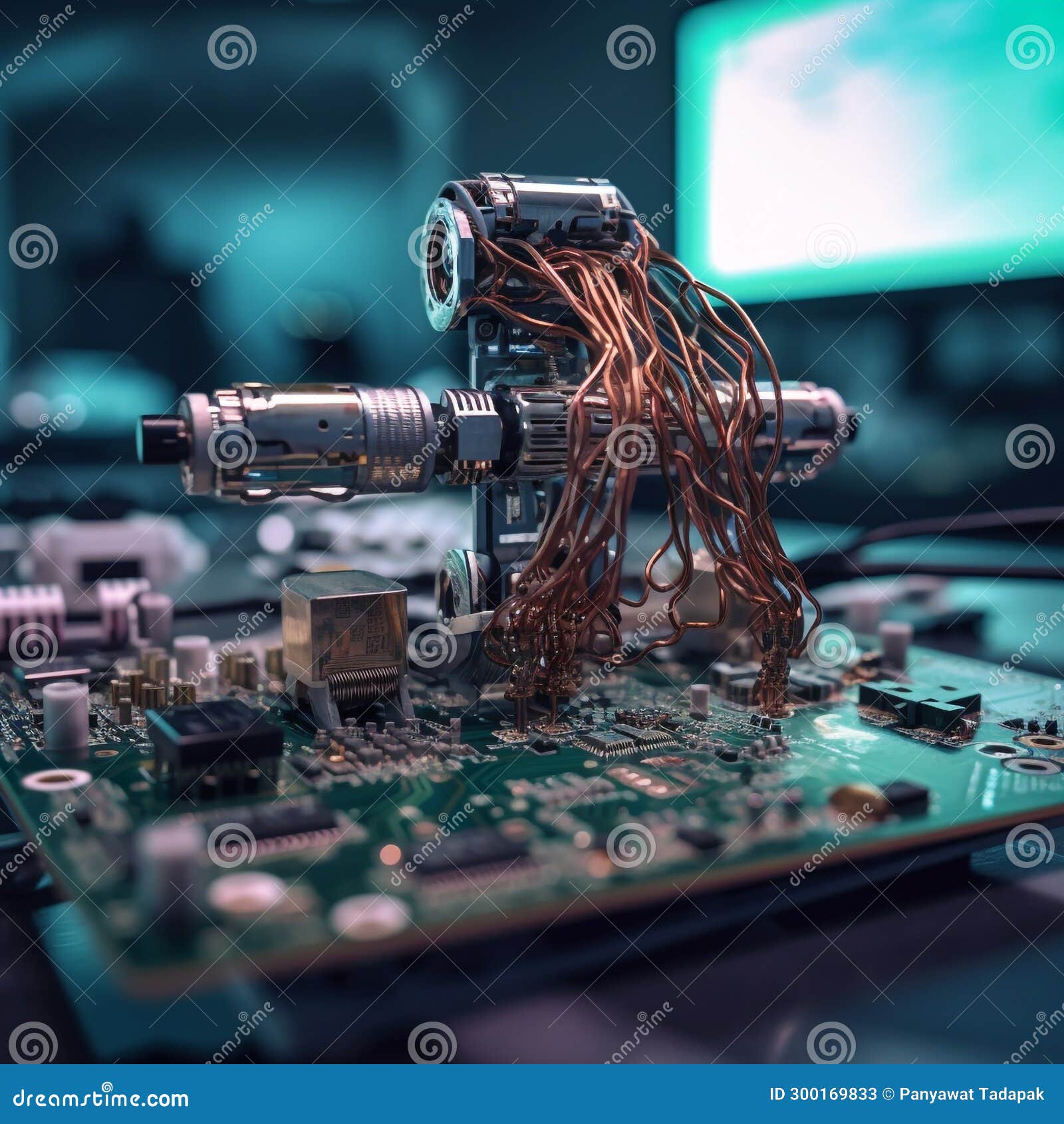 AI Supercomputer Chrome, Insane Level of Detail Throughout Circuitry by ...