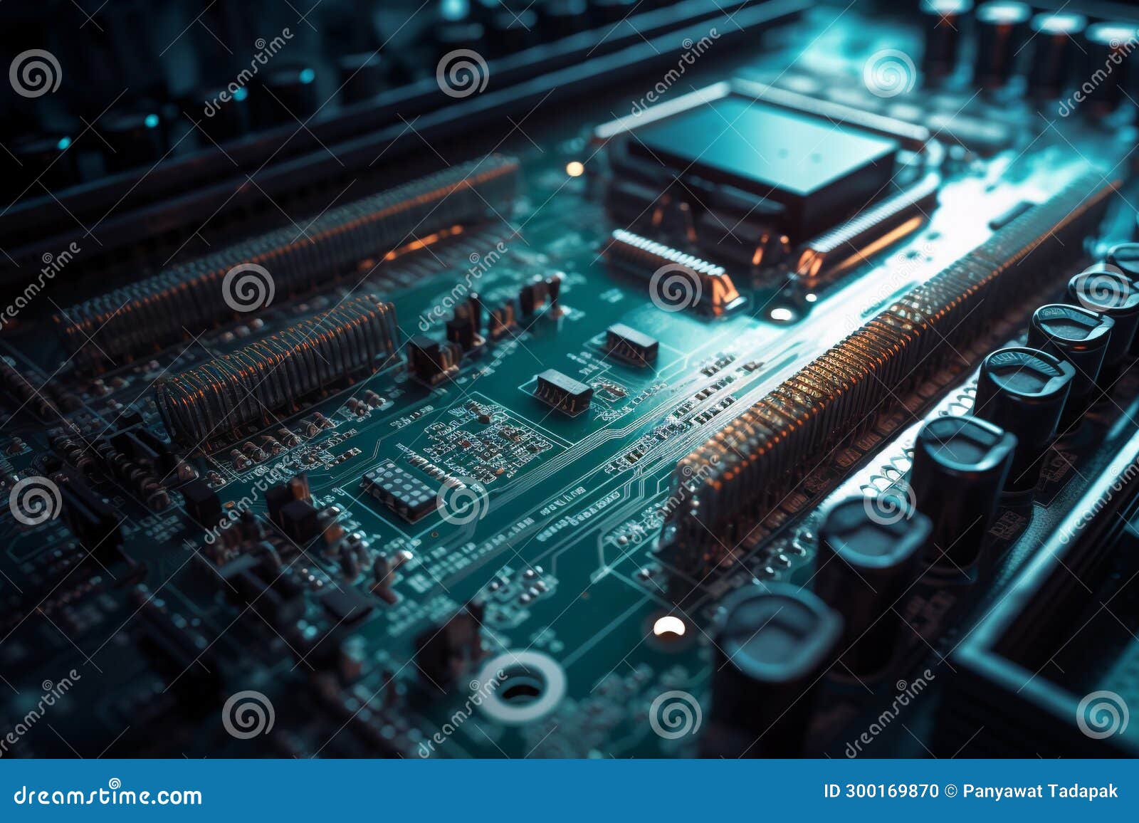 AI Supercomputer Chrome, Insane Level of Detail Throughout Circuitry by ...