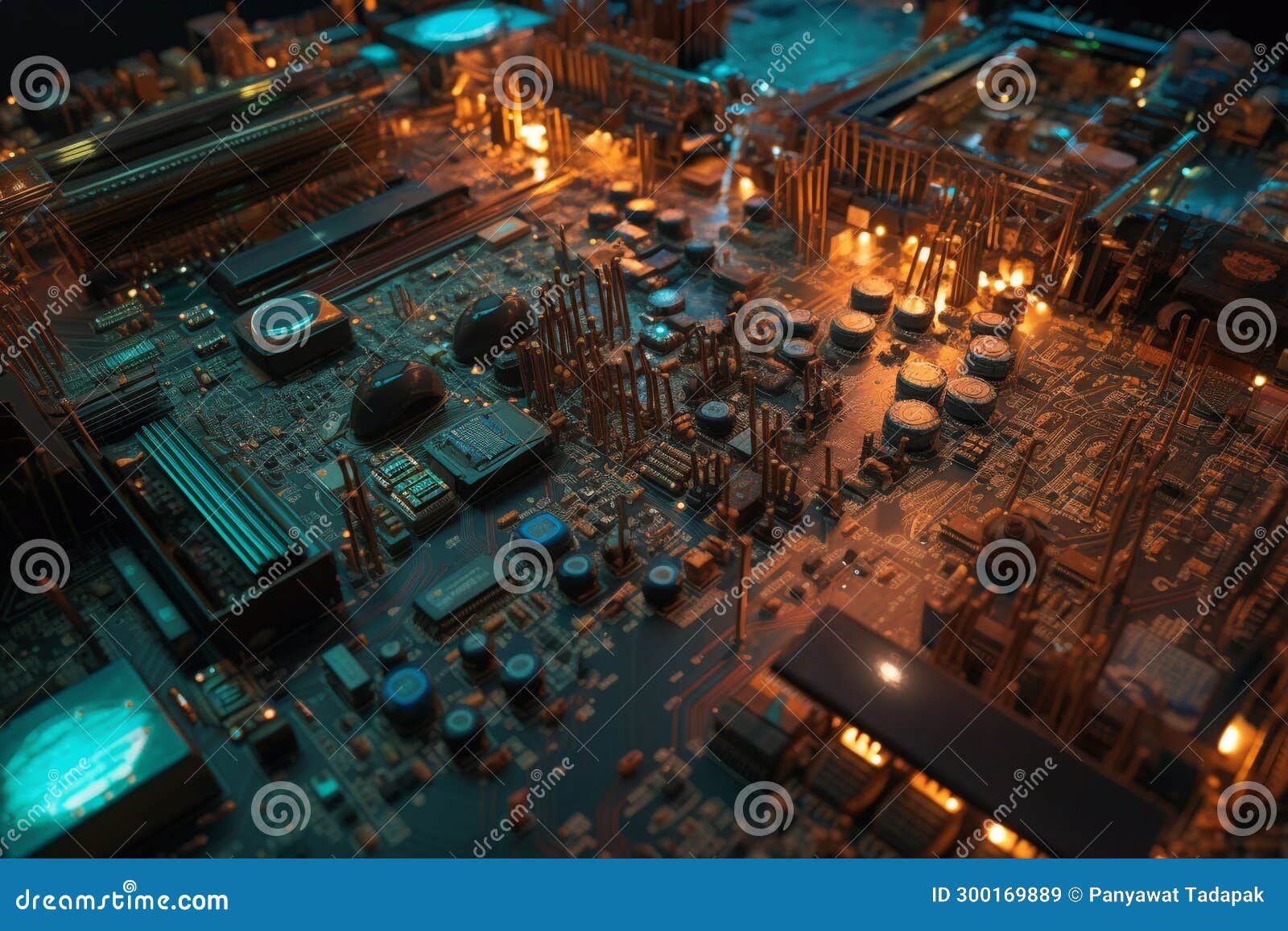 AI Supercomputer Chrome, Insane Level of Detail Throughout Circuitry by ...