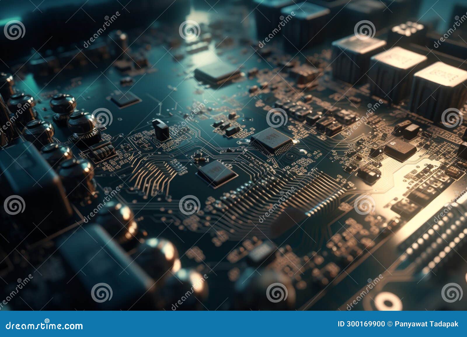 AI Supercomputer Chrome, Insane Level of Detail Throughout Circuitry by ...