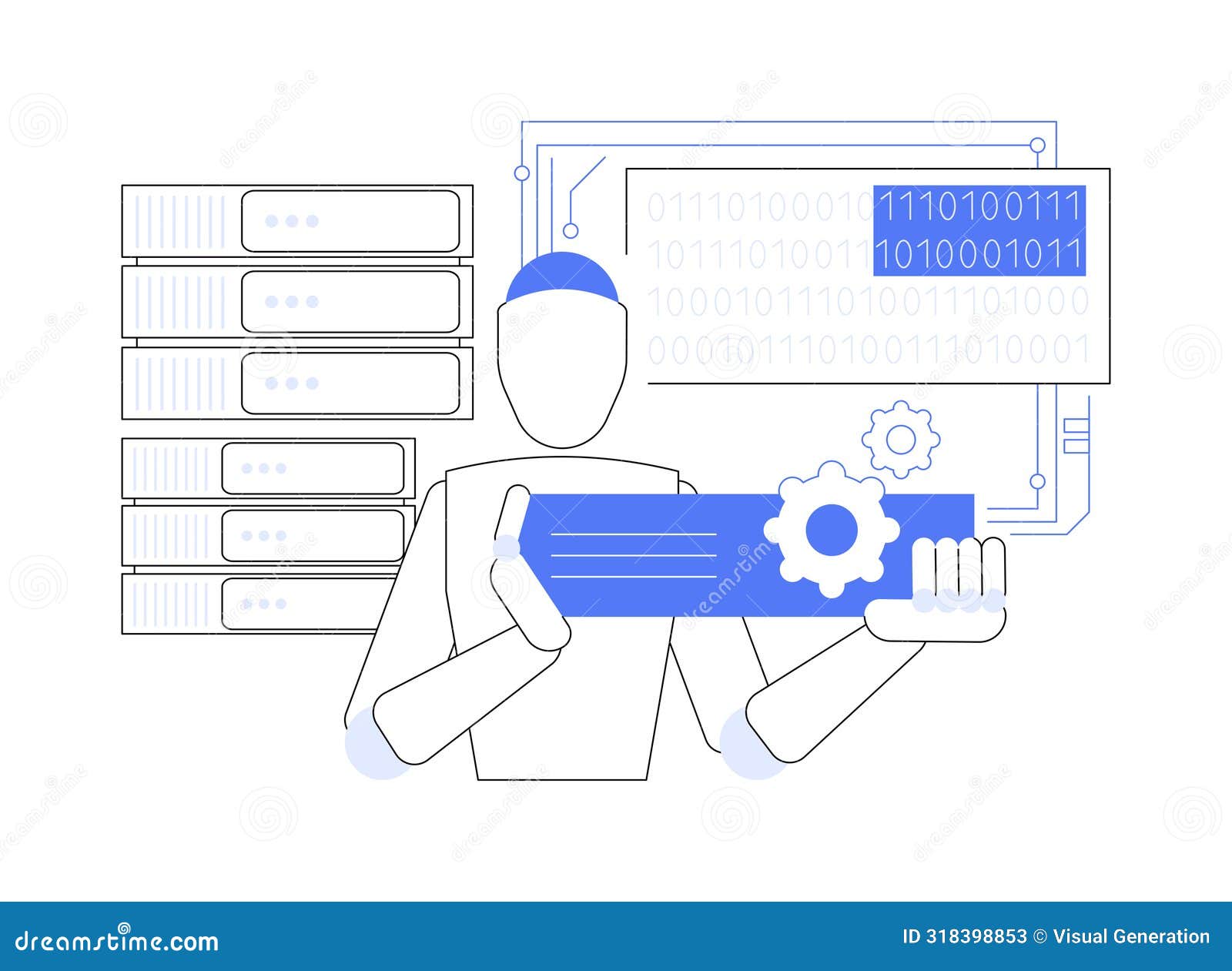 AI-Supported Predictive Modeling Abstract Concept Vector Illustration ... AI-Supported Predictive Modeling Abstract Concept Vector Illustration ...