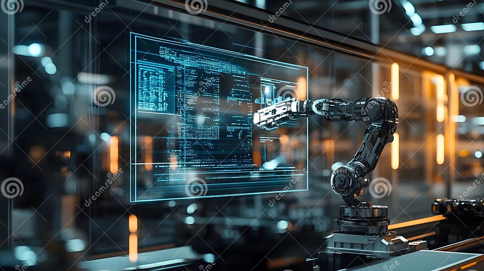 AI System Displaying Product Flaws in Real-time on a Screen, AI Quality Assurance, Automated ...