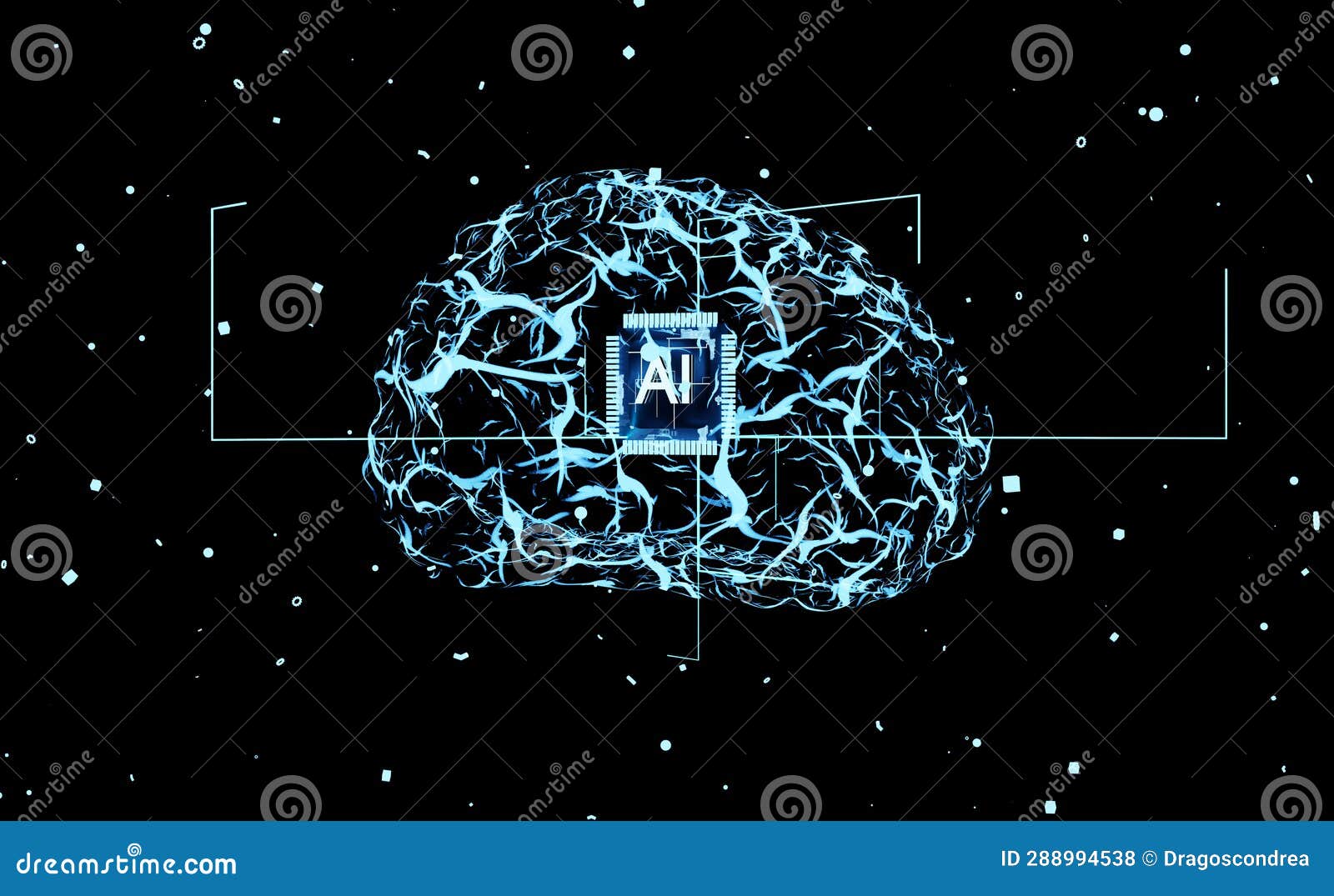 AI System Using Complex Code Stock Illustration - Illustration of ...