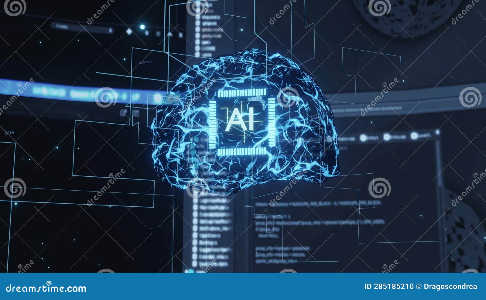 AI System Writing Computer Code Stock Footage - Video of innovation ...