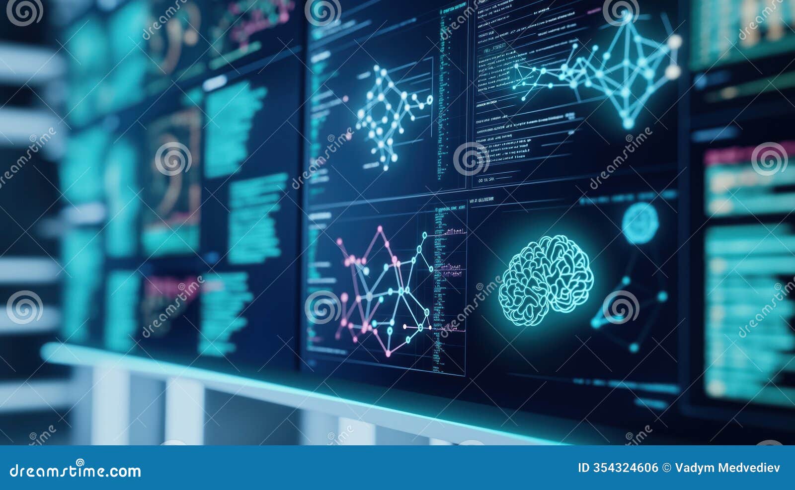 AI Tech Accelerates Drug Development in Lab Setting. Digital Molecule ...