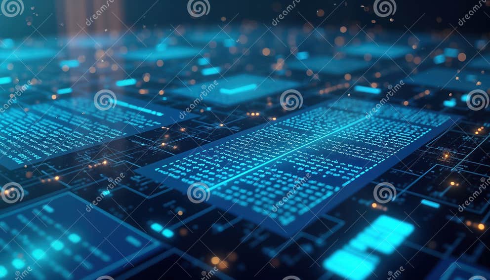 AI Tech Processes Unstructured Documents. Machine Learning Algorithms Extract Data. Advanced ...