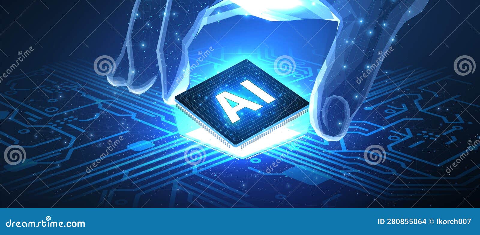 AI Technology. Chip With AI Latters And Circuit Board. Artificial ... AI Technology. Chip With AI Latters And Circuit Board. Artificial ...