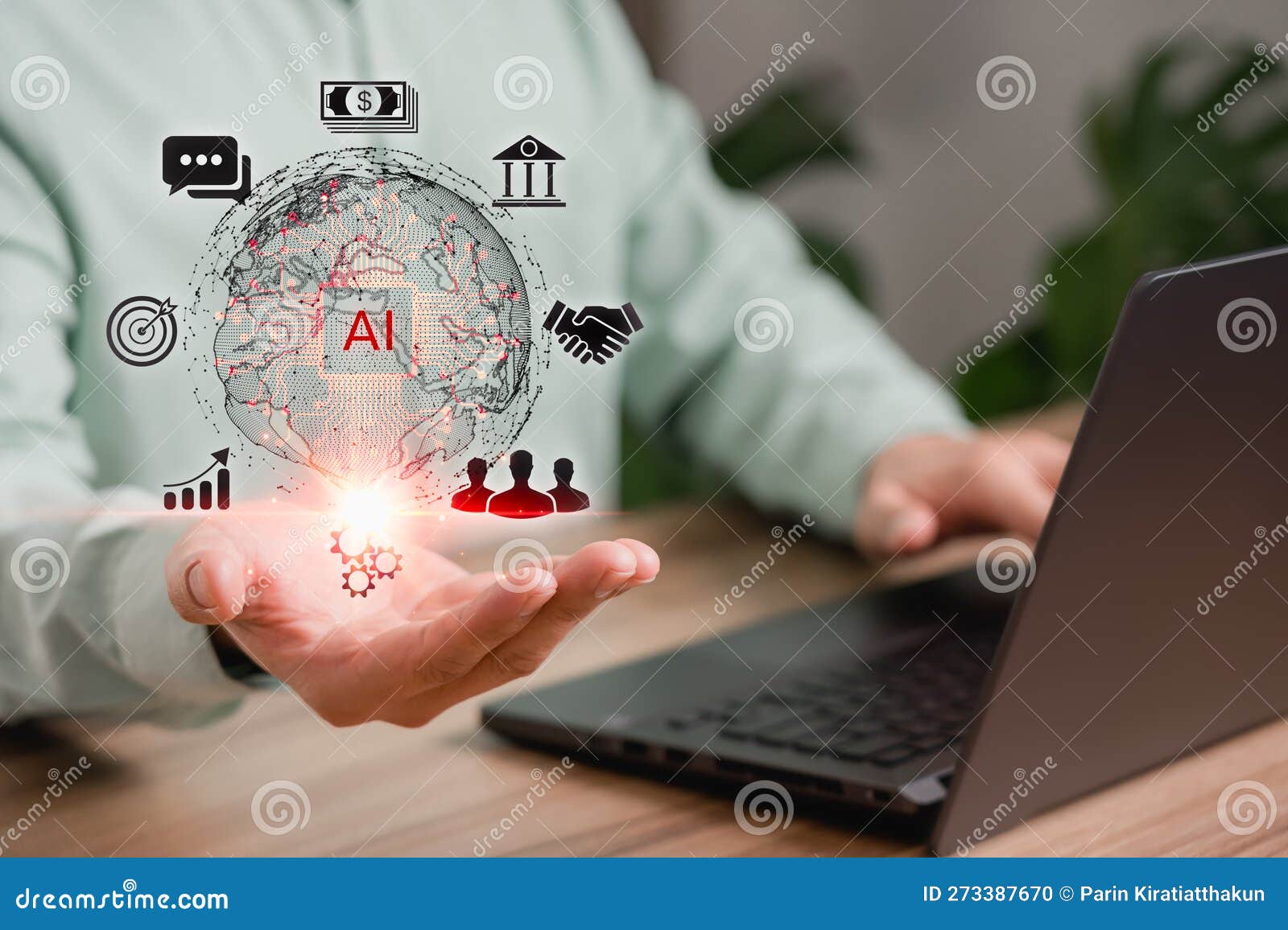 Ai Technology, Cloud Computing. Digital Transformation Change ...