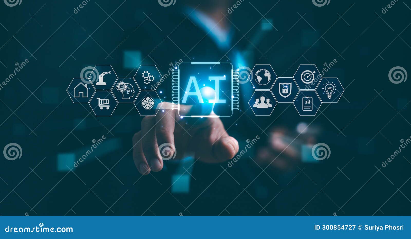 Ai Technology Concept, Artificial Intelligence Tool, Automation Data ...