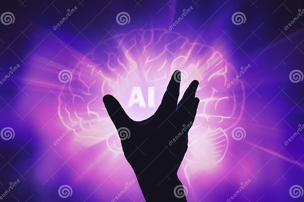 AI Technology is Evolving Fast Stock Illustration - Illustration of ...