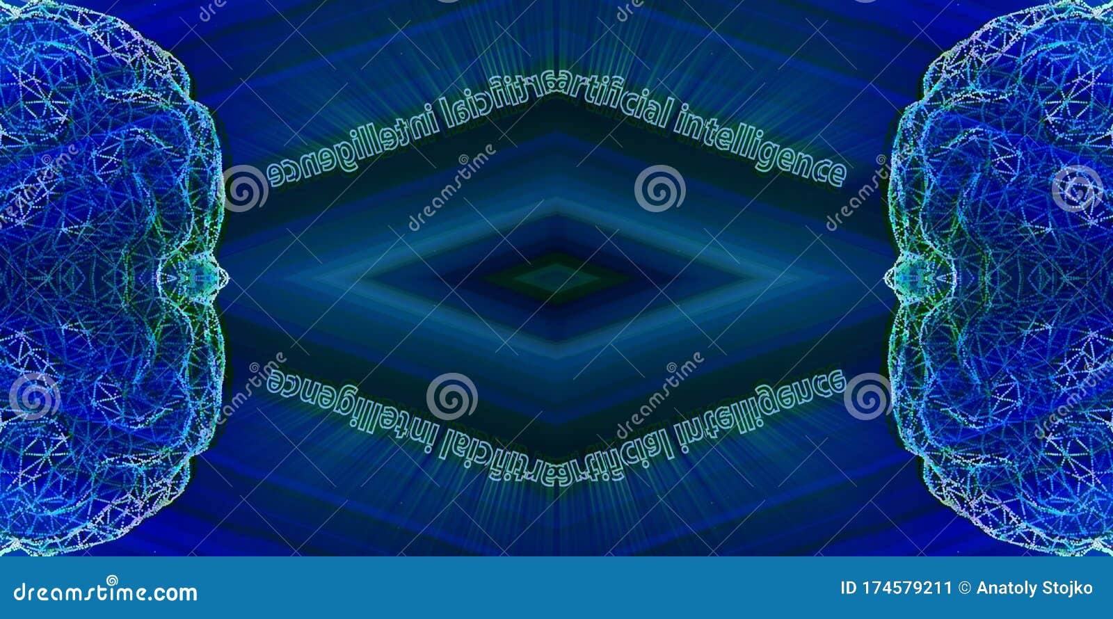 Brain With Glitch Effect Royalty-Free Stock Photography | CartoonDealer ...