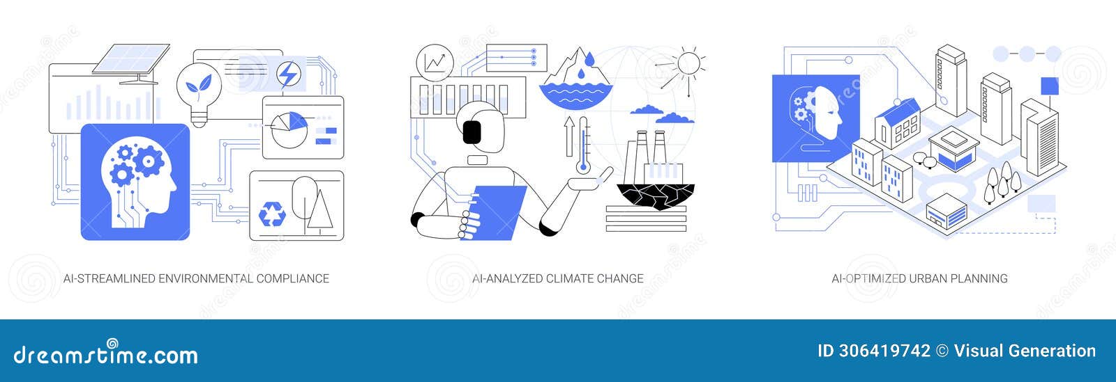 AI Tools for Environmental Management Abstract Concept Vector ...