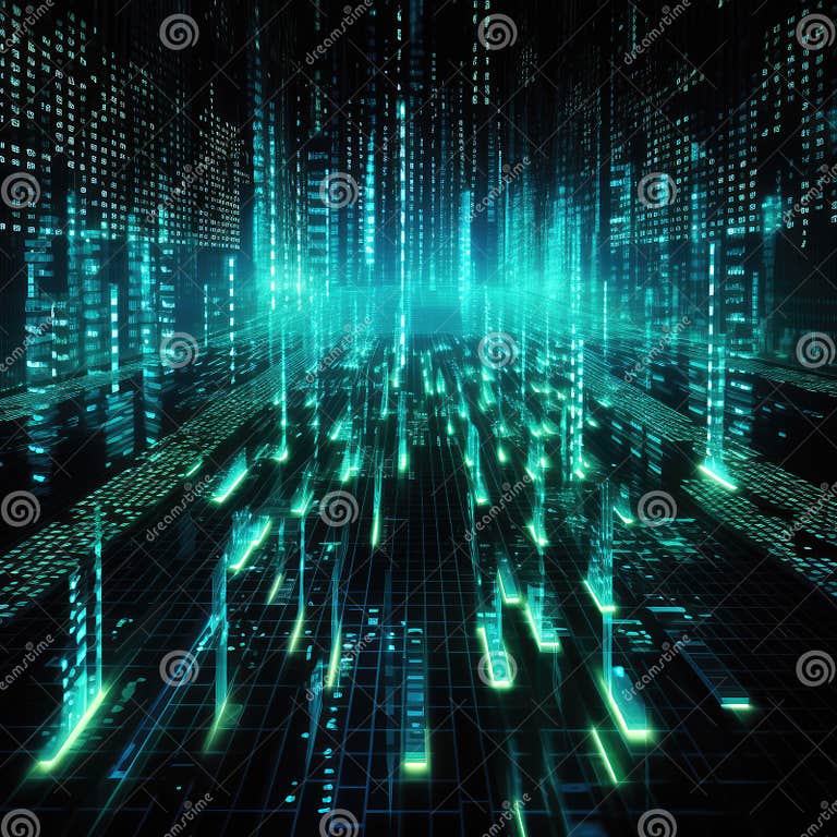 Visualizing Big Data Generated By An Clustering Algorithm Bright Colors Stock Illustration 