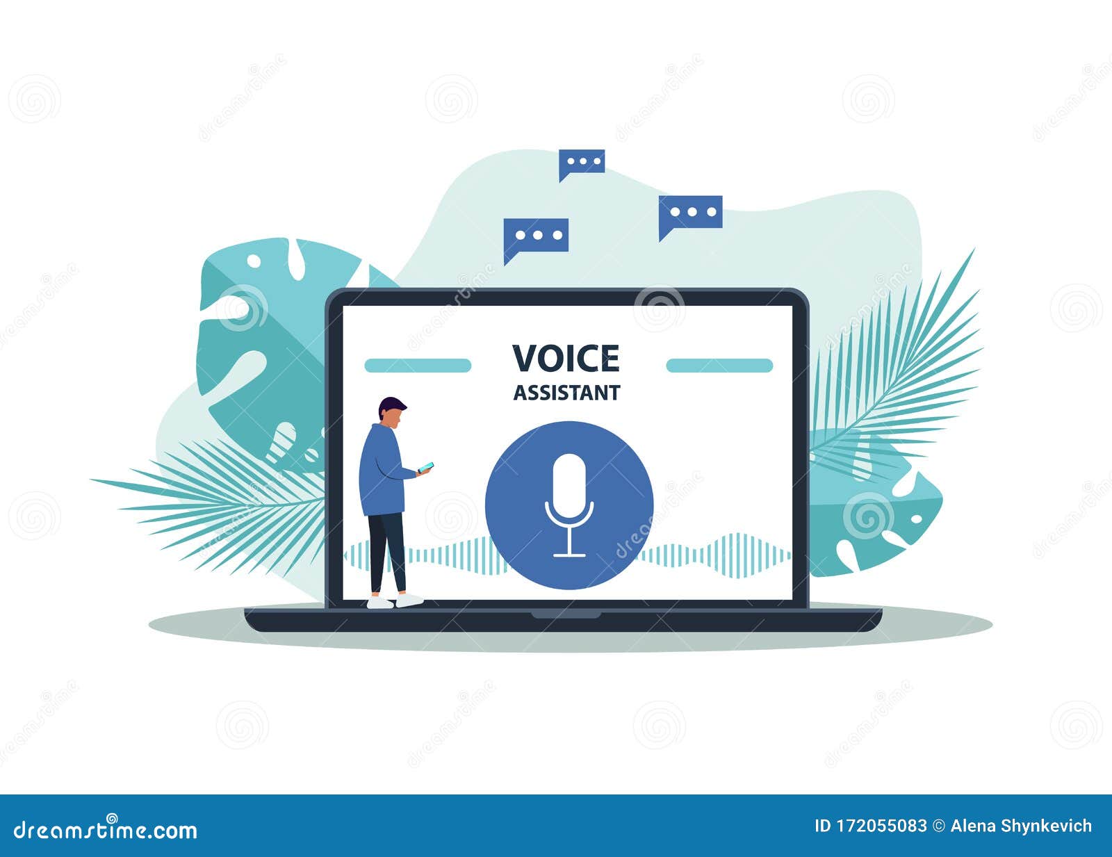 AI, Voice Assistant, Speech Driven Modern User Interface, Business ...