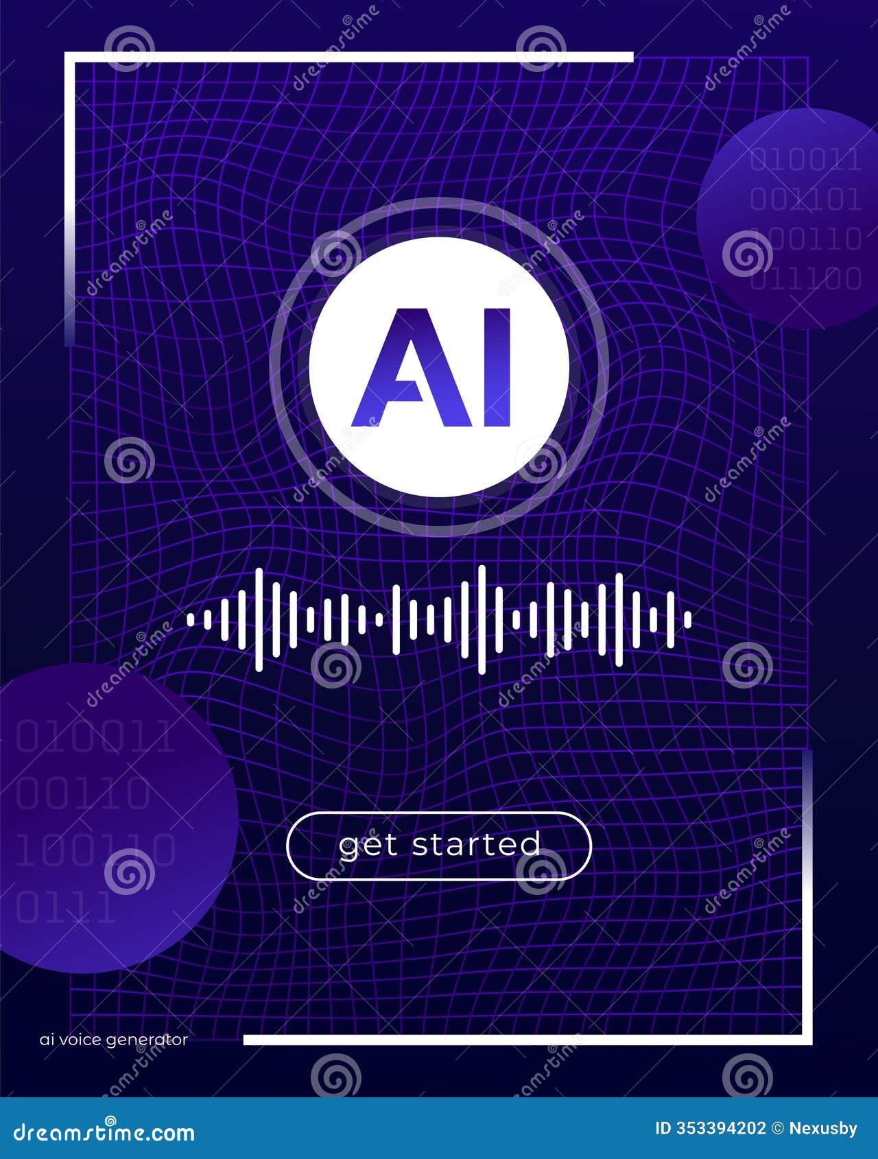 AI Voice Generator, A Mesmerizing Holographic Display Of A Dynamic ...