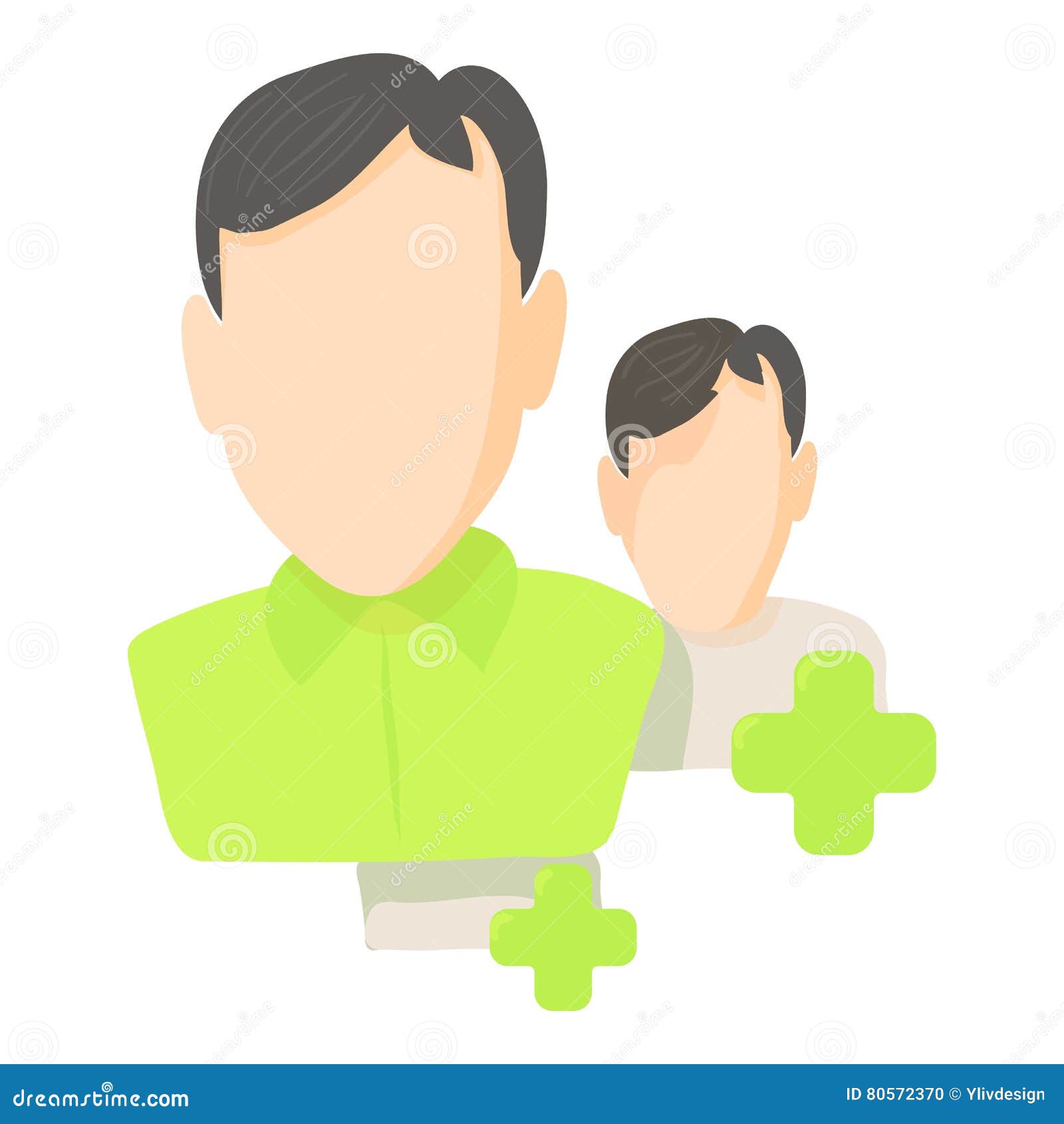 Aid icon, cartoon style stock vector. Illustration of help - 80572370