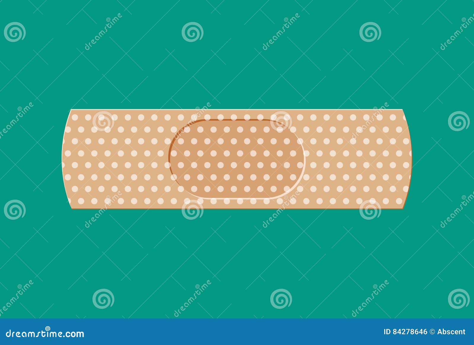 Aid medical plaster stock vector. Illustration of pain - 84278646