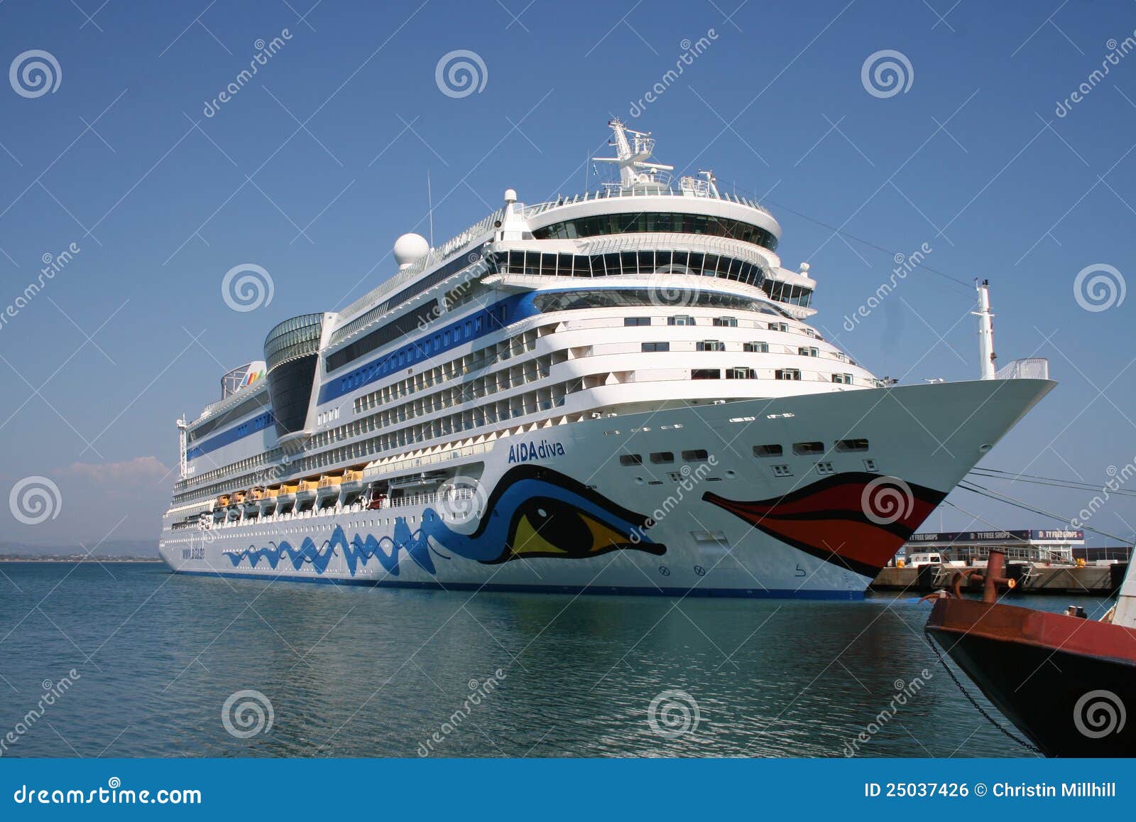AIDA Cruise Ship editorial photo. Image of aida, front - 25037426