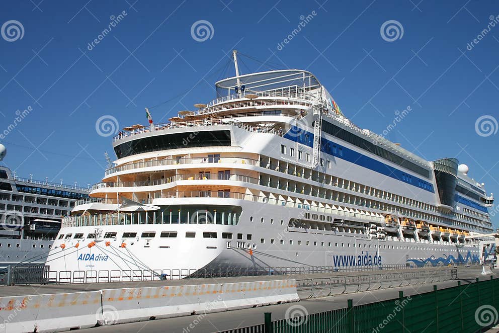 AIDA Cruise Ship editorial photo. Image of dock, marine - 25261821