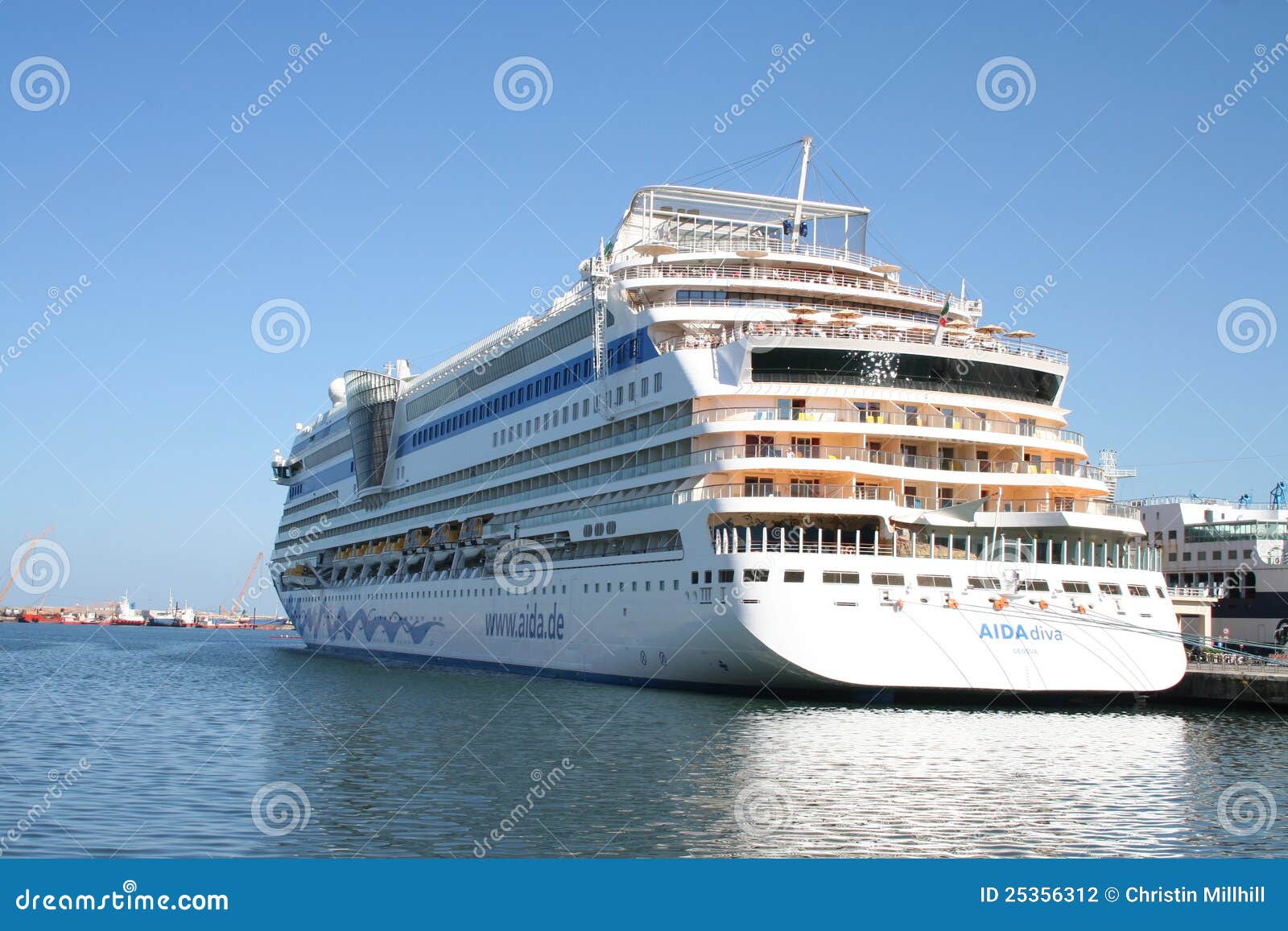 AIDA Cruise Ship editorial photography. Image of front - 25356312