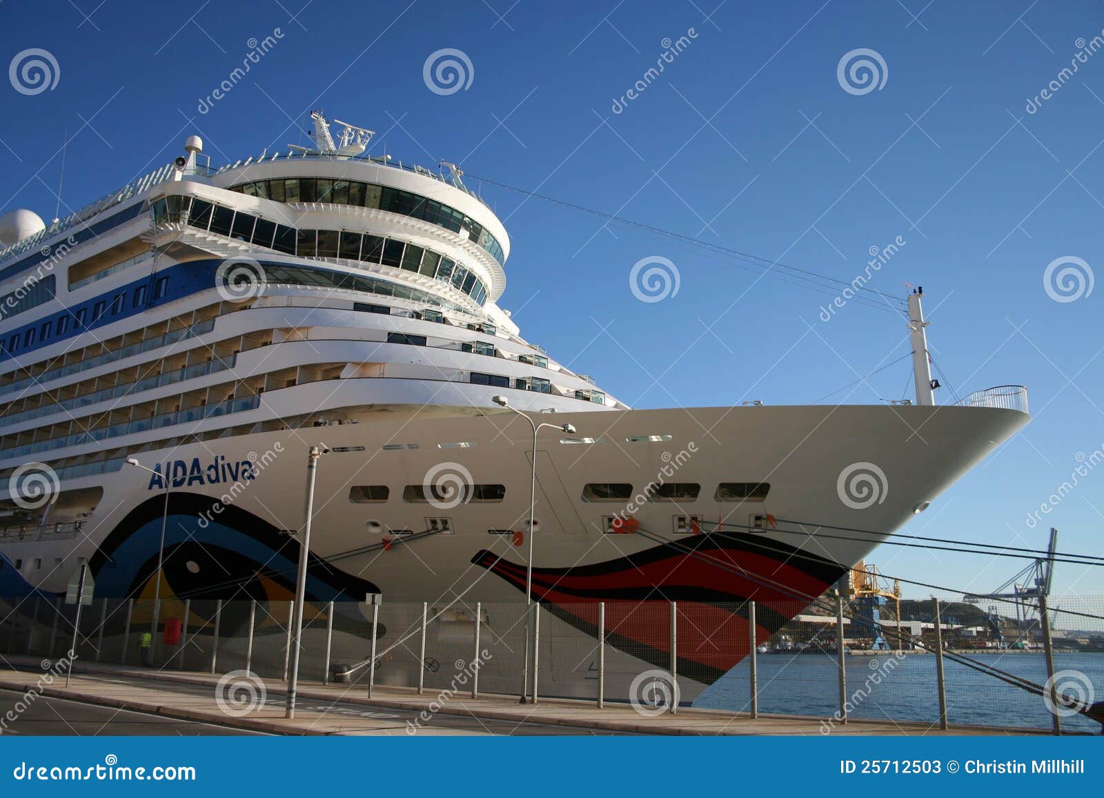 AIDA Cruise Ship editorial stock photo. Image of harbor - 25712503