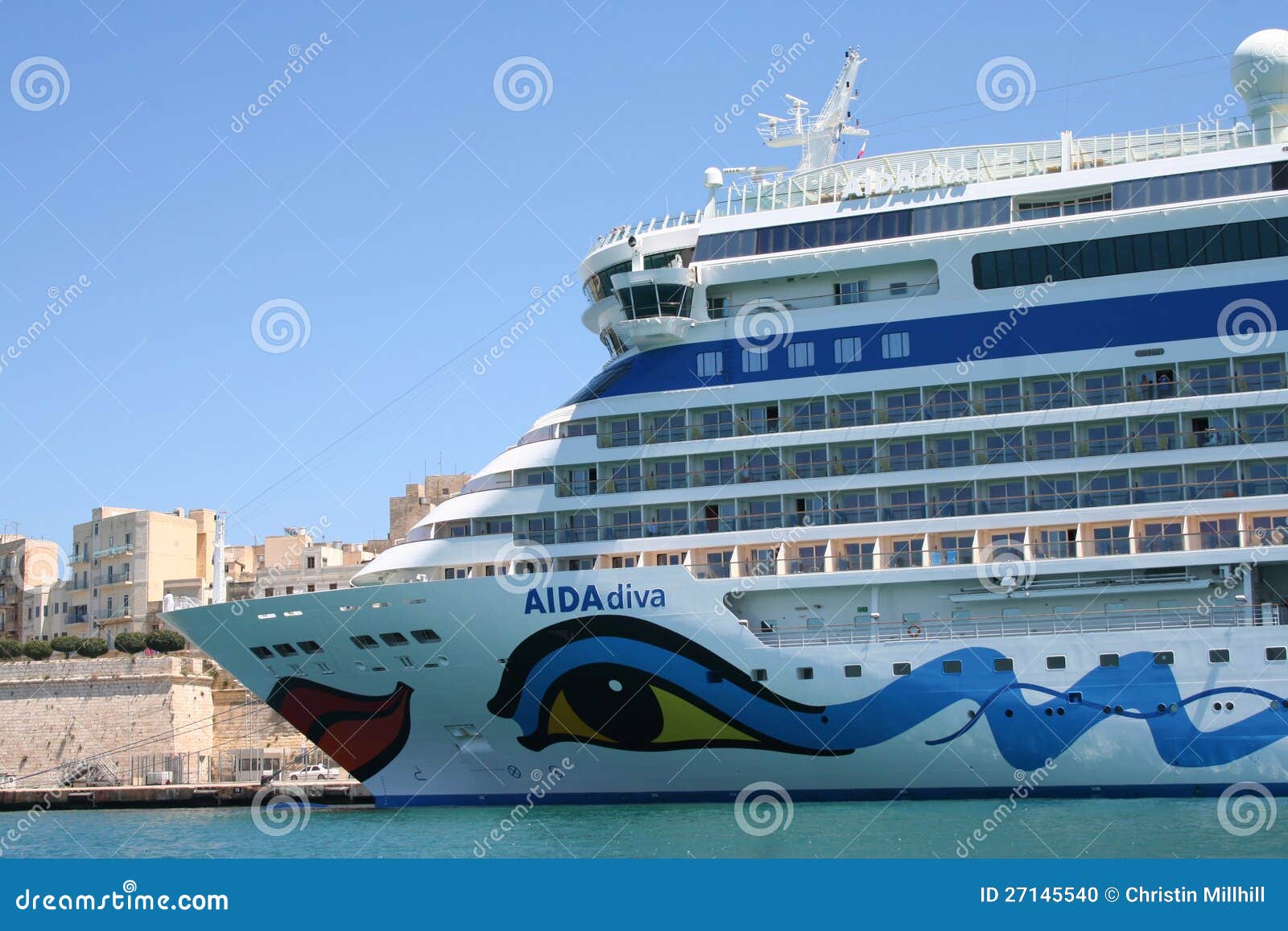 AIDA Cruise Ship editorial image. Image of diva, berth - 27145540