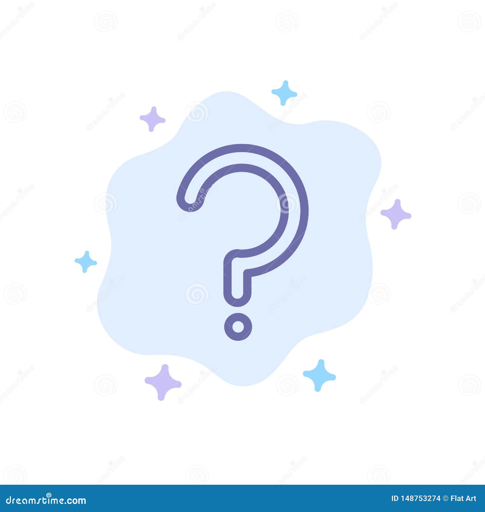Aide, Question, Point D'interrogation, Mark Blue Icon Sur Le Fond ...