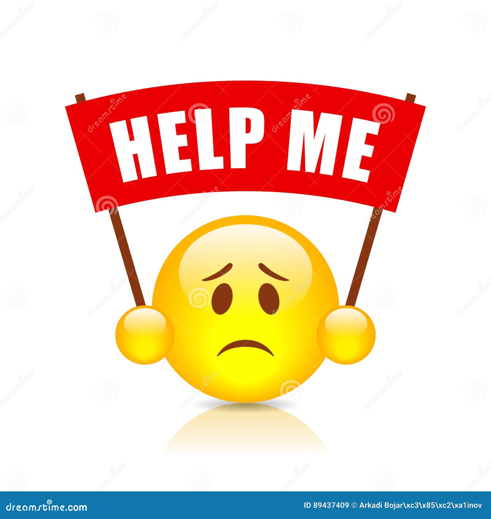 Aidez-moi à Diriger La Bannière Illustration de Vecteur - Illustration ...