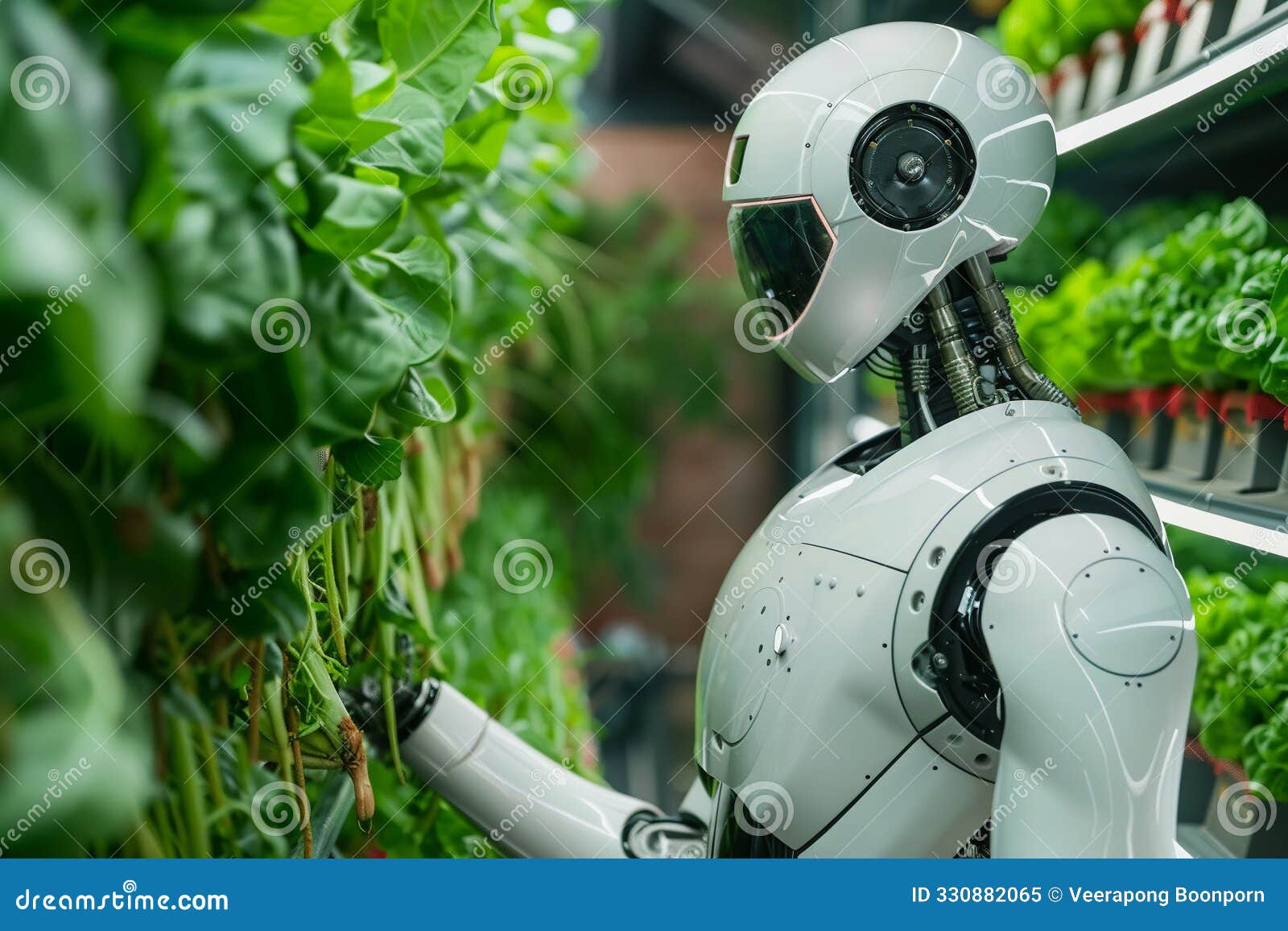 AIdriven Vertical Farming, Robots With Veggies, Analytics Interface ...