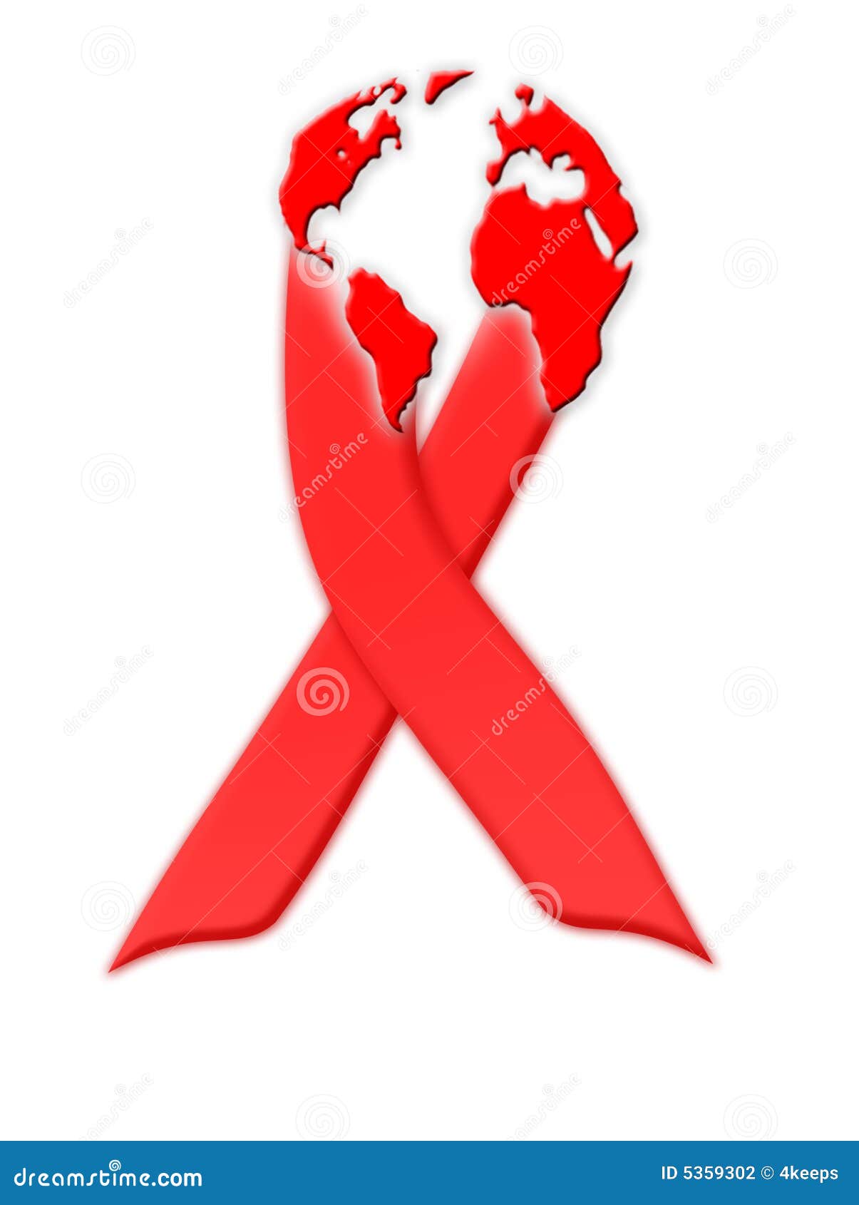 Red Aids Awareness Ribbon Royalty-Free Stock Image | CartoonDealer.com ...